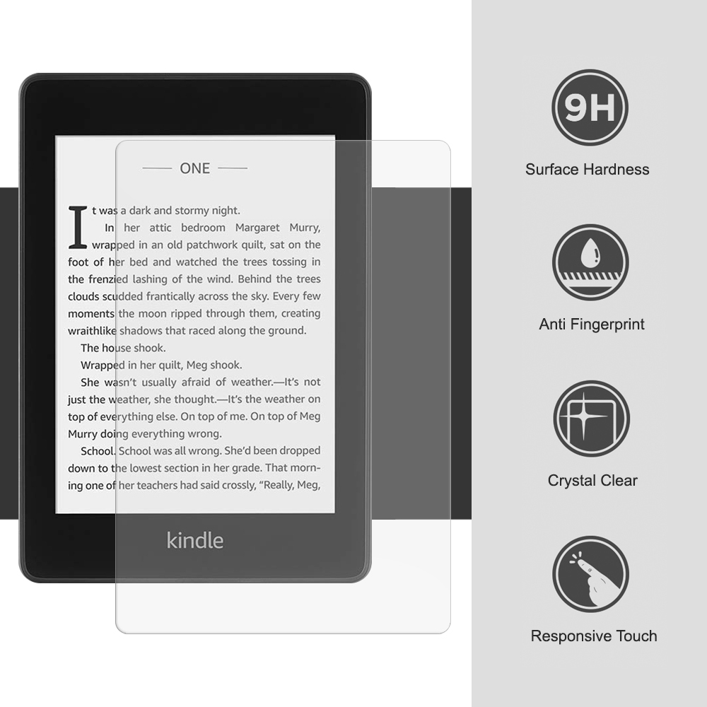 Tempered Glass Screen Protector for Kindle Paperwhite 4 (2018)